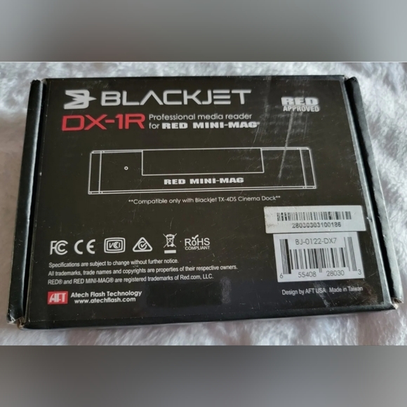 Other | Atech Flash Technologyblackjet Dx1r Red Minimag Reader Bj122dx7 | Poshmark